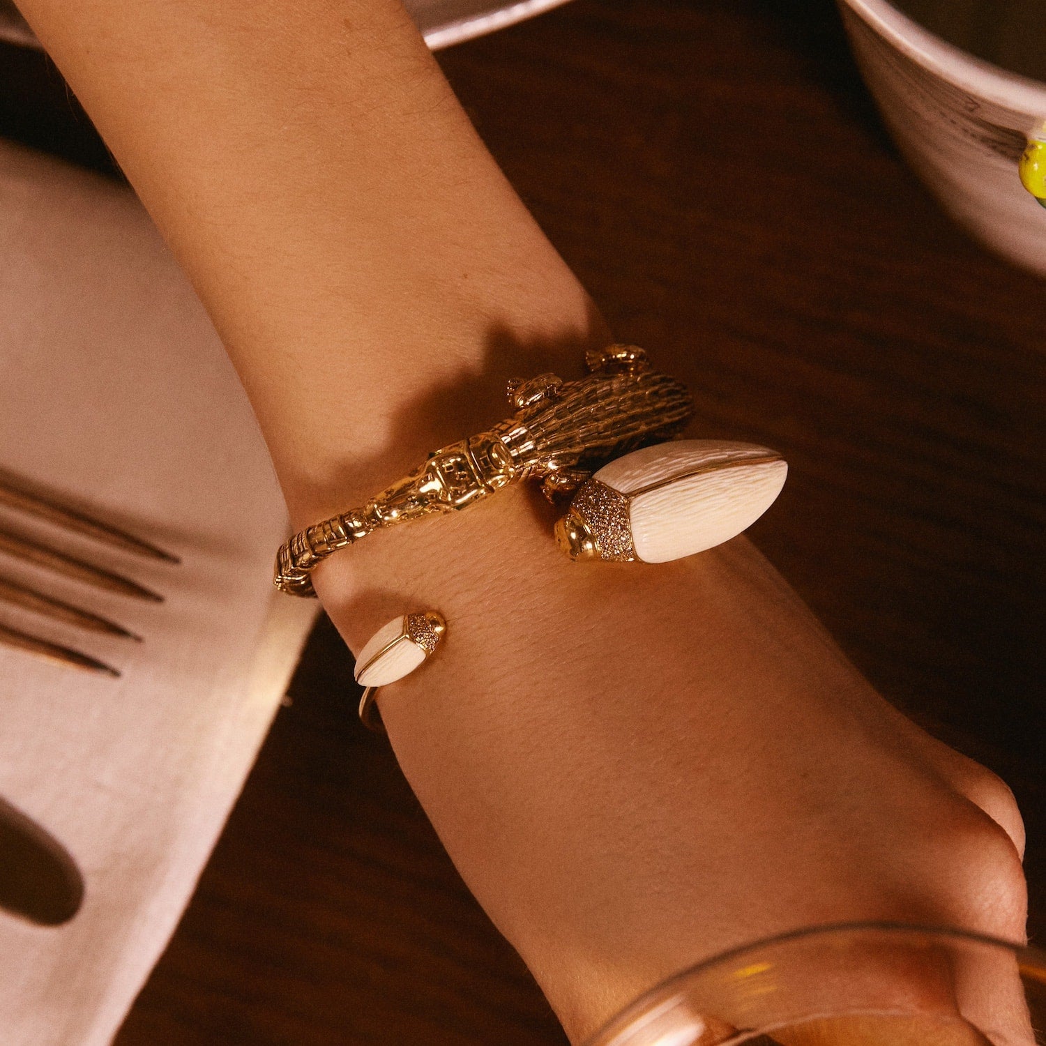 Scarab Mammoth Bangle – Bibi van der Velden