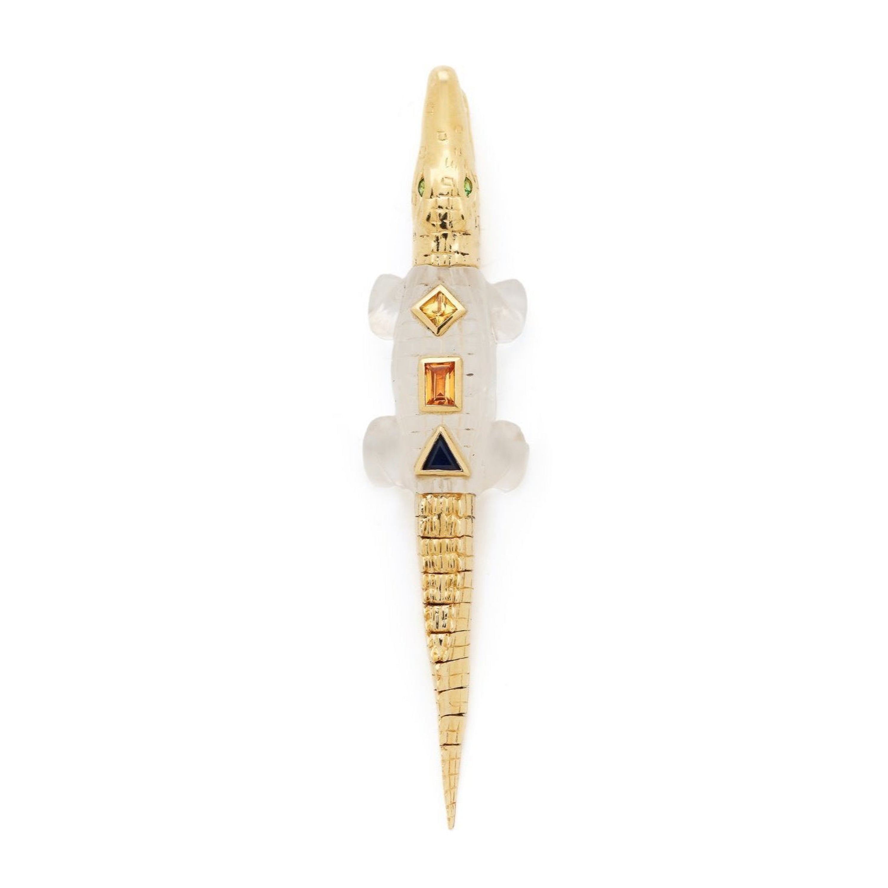 Bibi van der Velden Alligator Pop Art Bite Earring